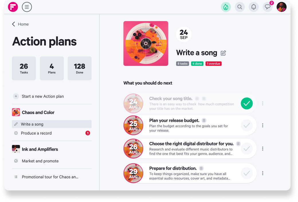 Action Plans | Family in Music